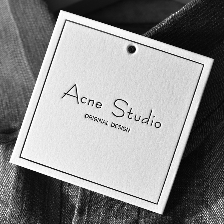 Wholesale and Custom luxury White Paper Hang Tags Grament Tag for ...