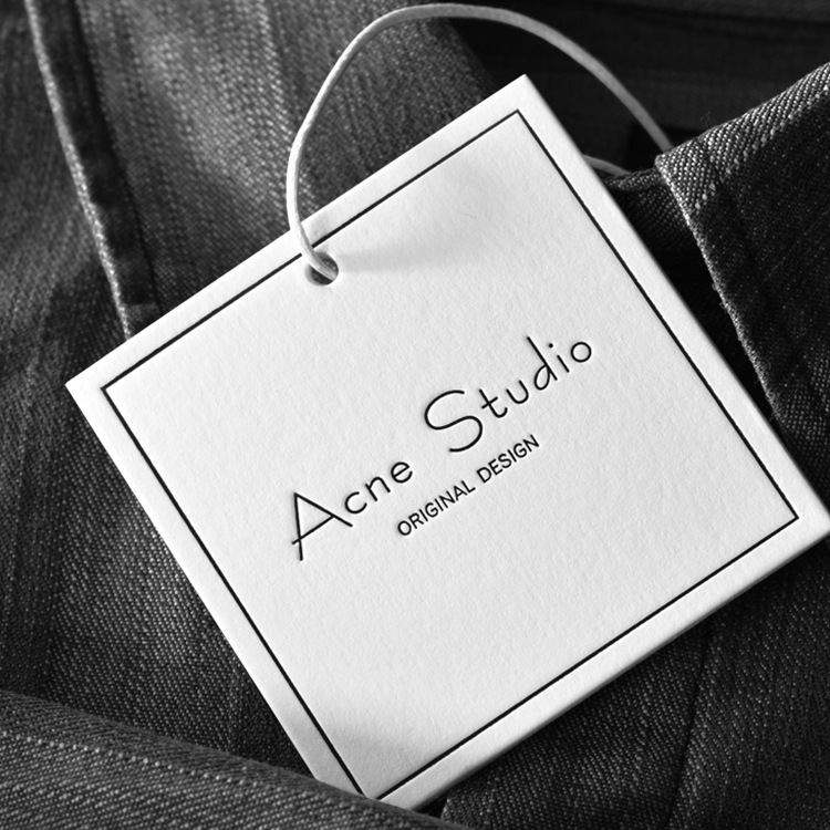 Wholesale and Custom luxury White Paper Hang Tags Grament Tag for ...