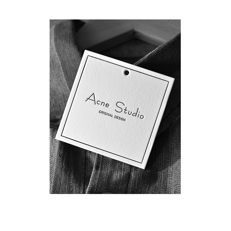 Wholesale and Custom luxury White Paper Hang Tags Grament Tag for ...